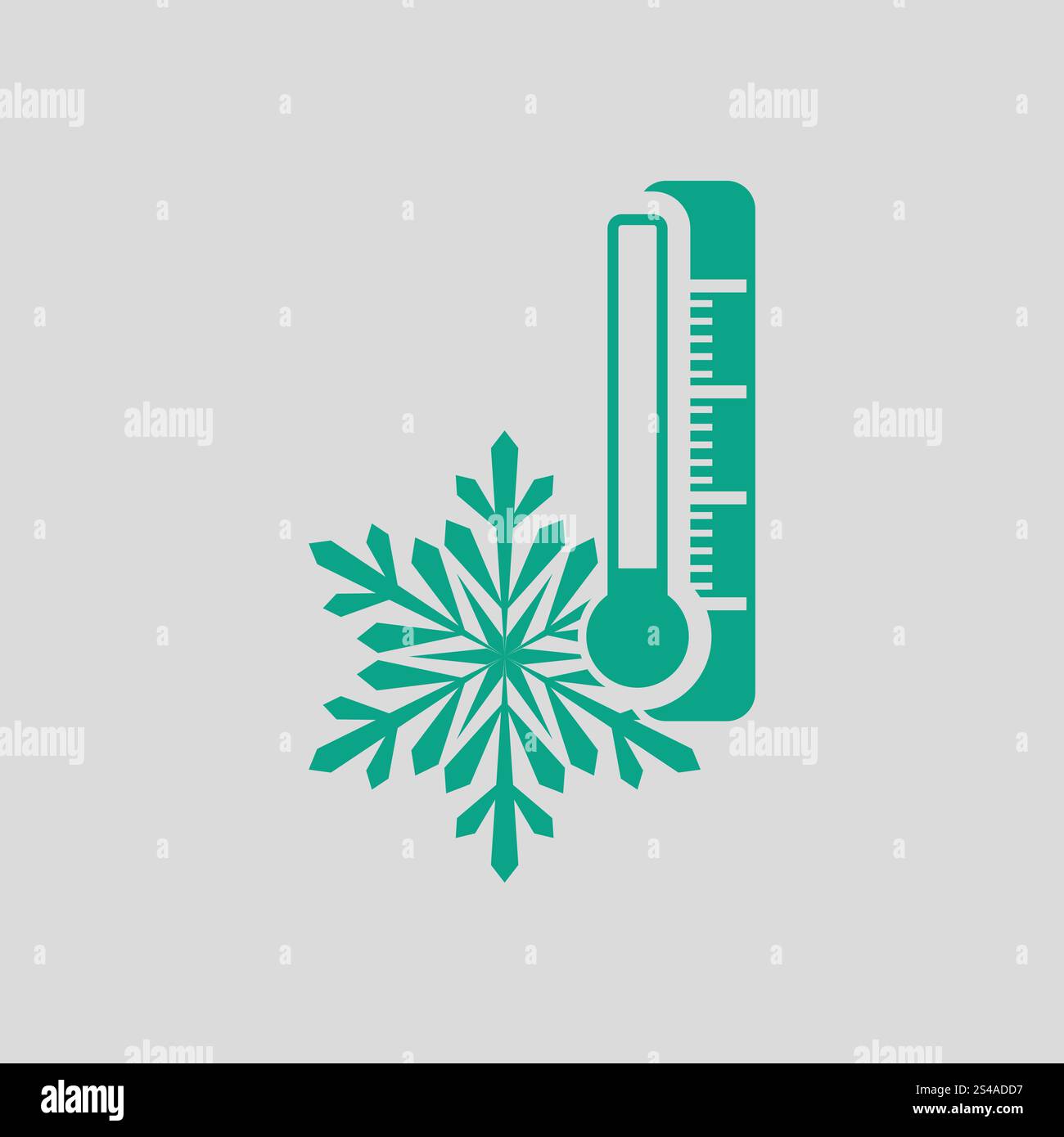 Winter cold icon. Gray background with green. Vector illustration Stock ...