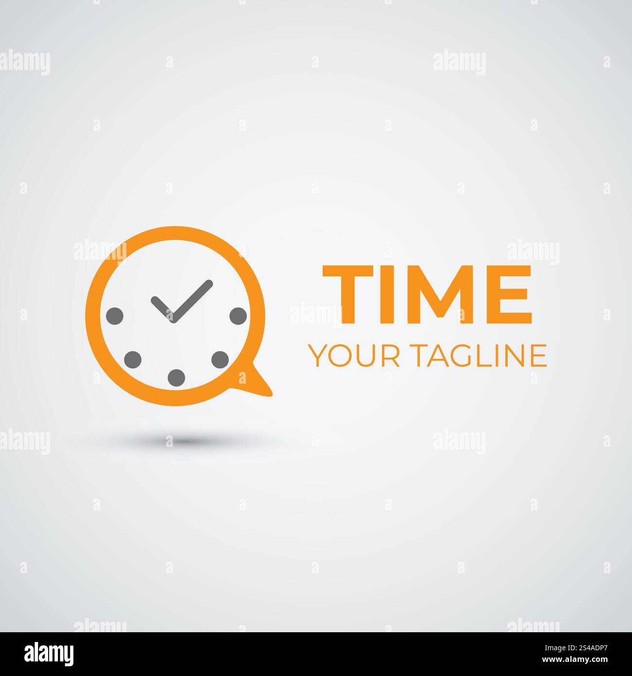 Modern Clock Logo Design Template Stock Vector Image & Art - Alamy