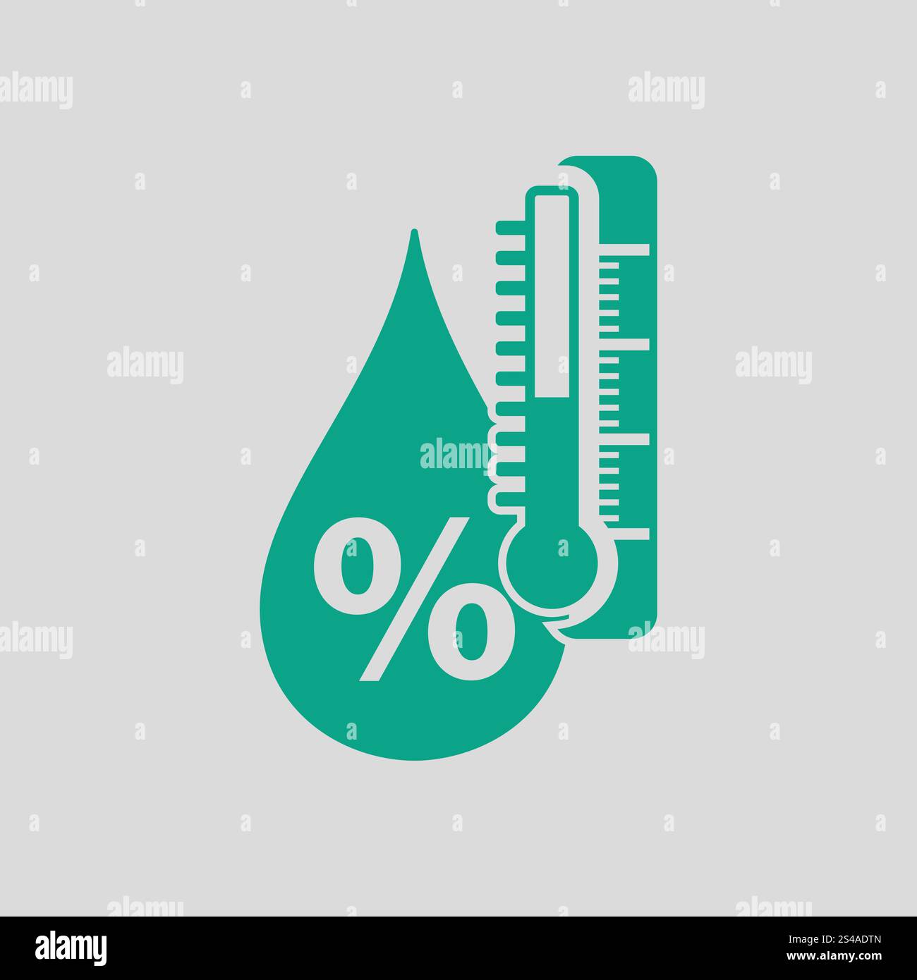 Humidity icon. Gray background with green. Vector illustration Stock ...