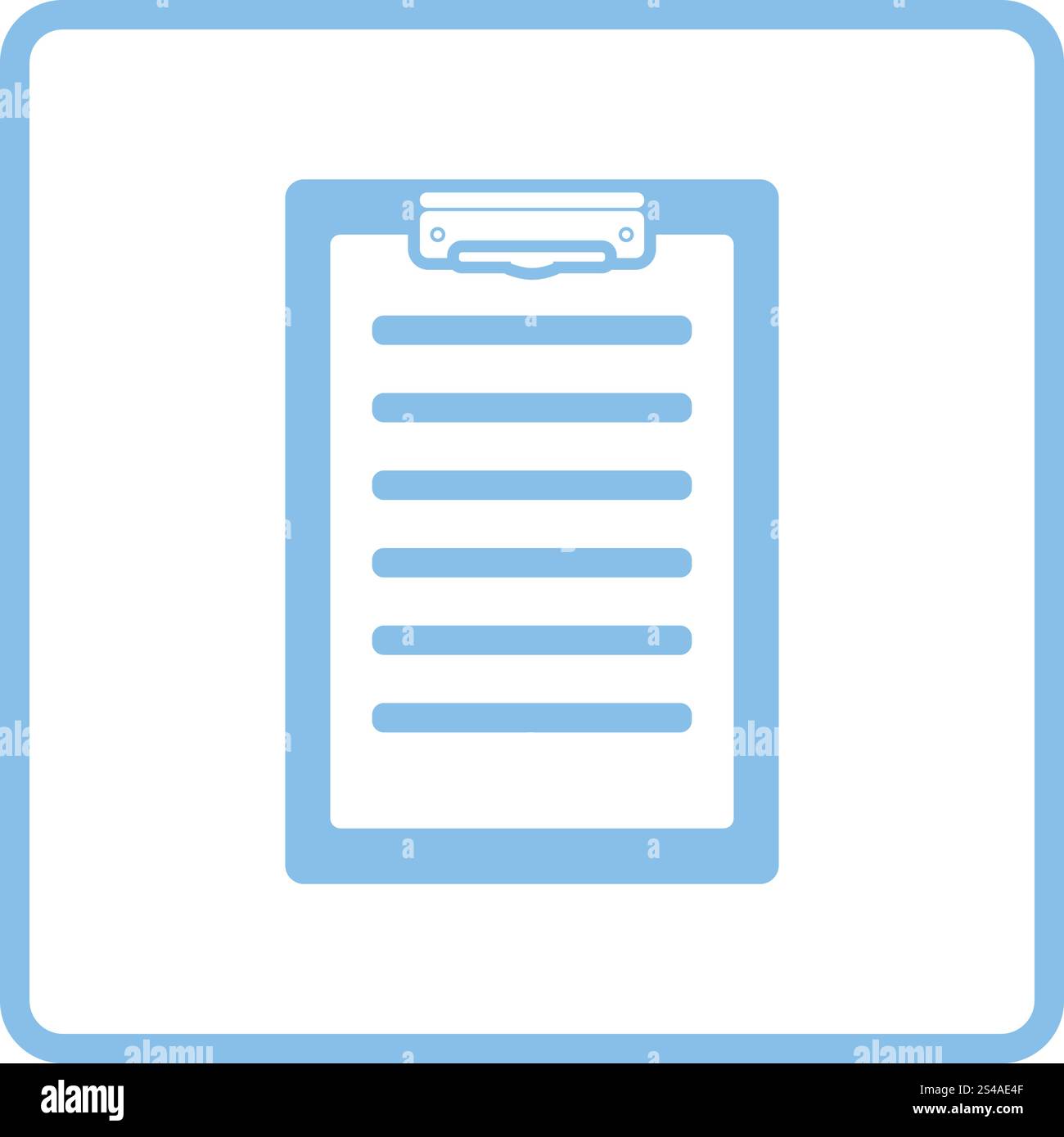 Disease history icon. Blue frame design. Vector illustration Stock ...