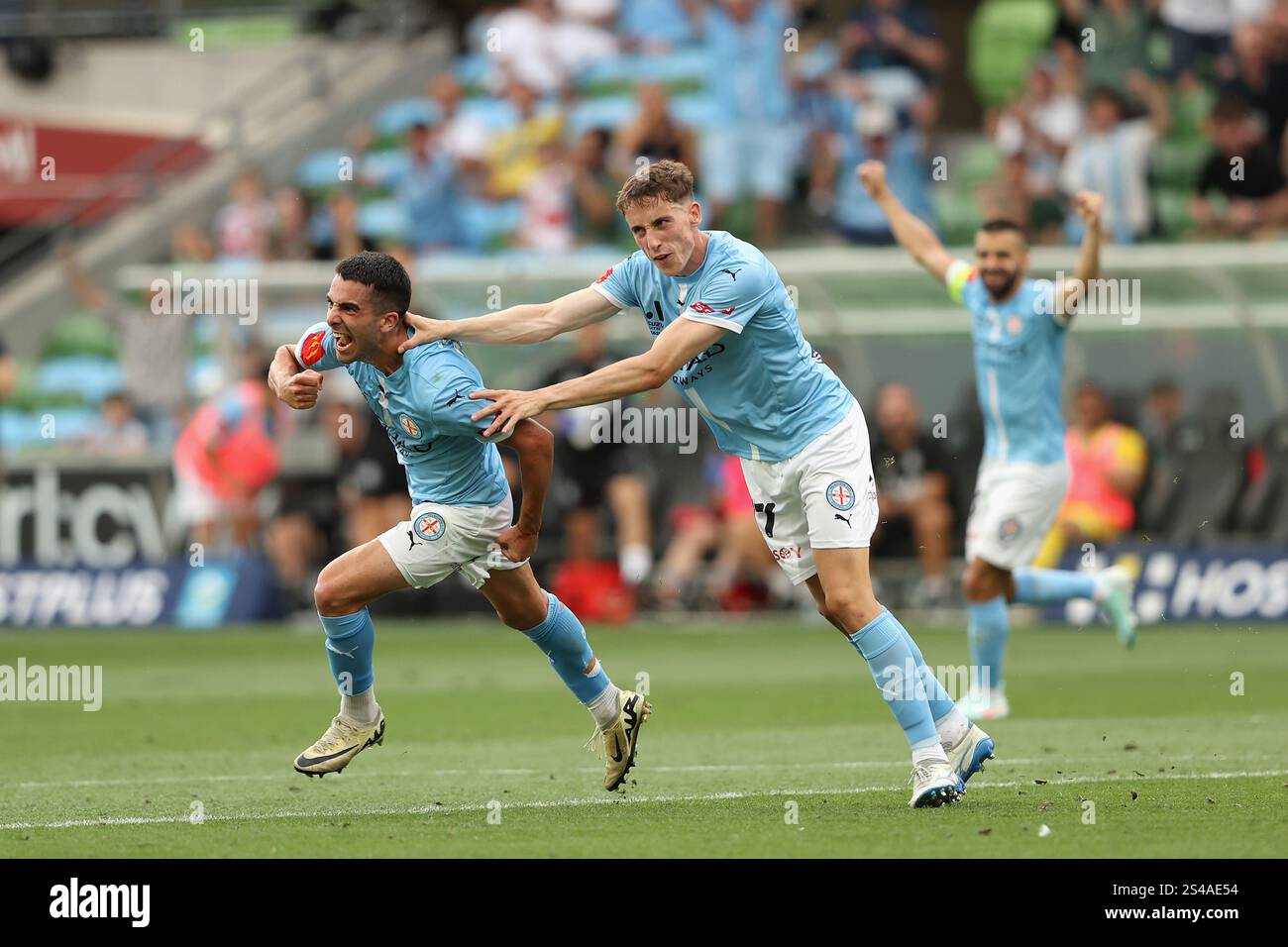 Melbourne, Australia. 11th Jan, 2025. Benjamin Mazzeo of City ...