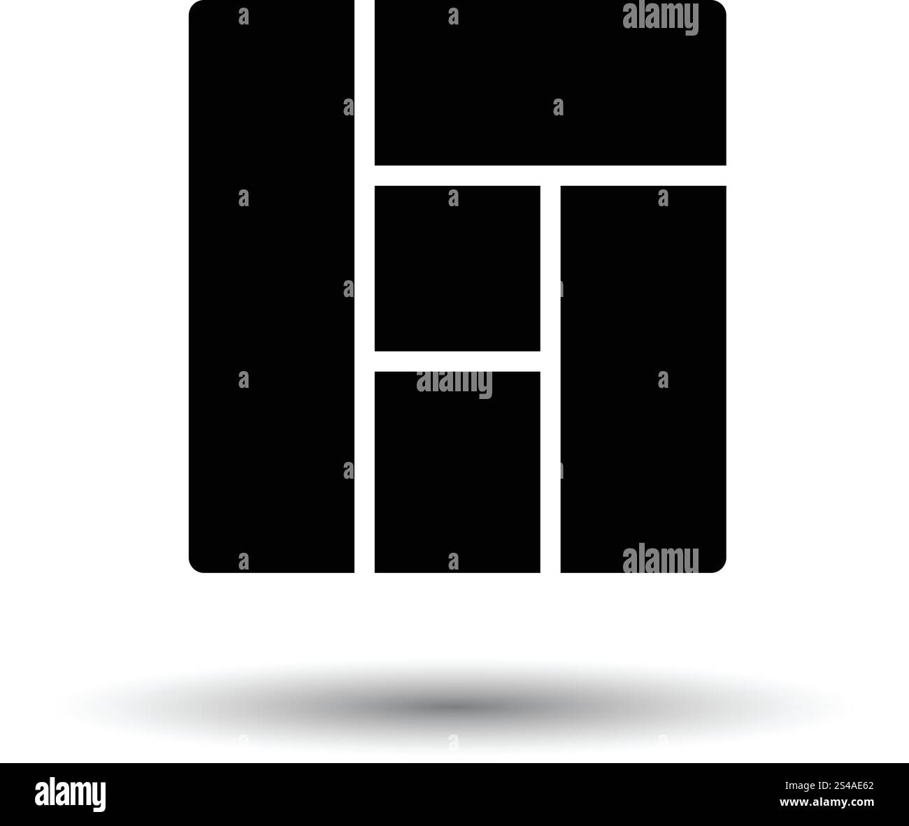 Icon of parquet plank pattern. White background with shadow design ...