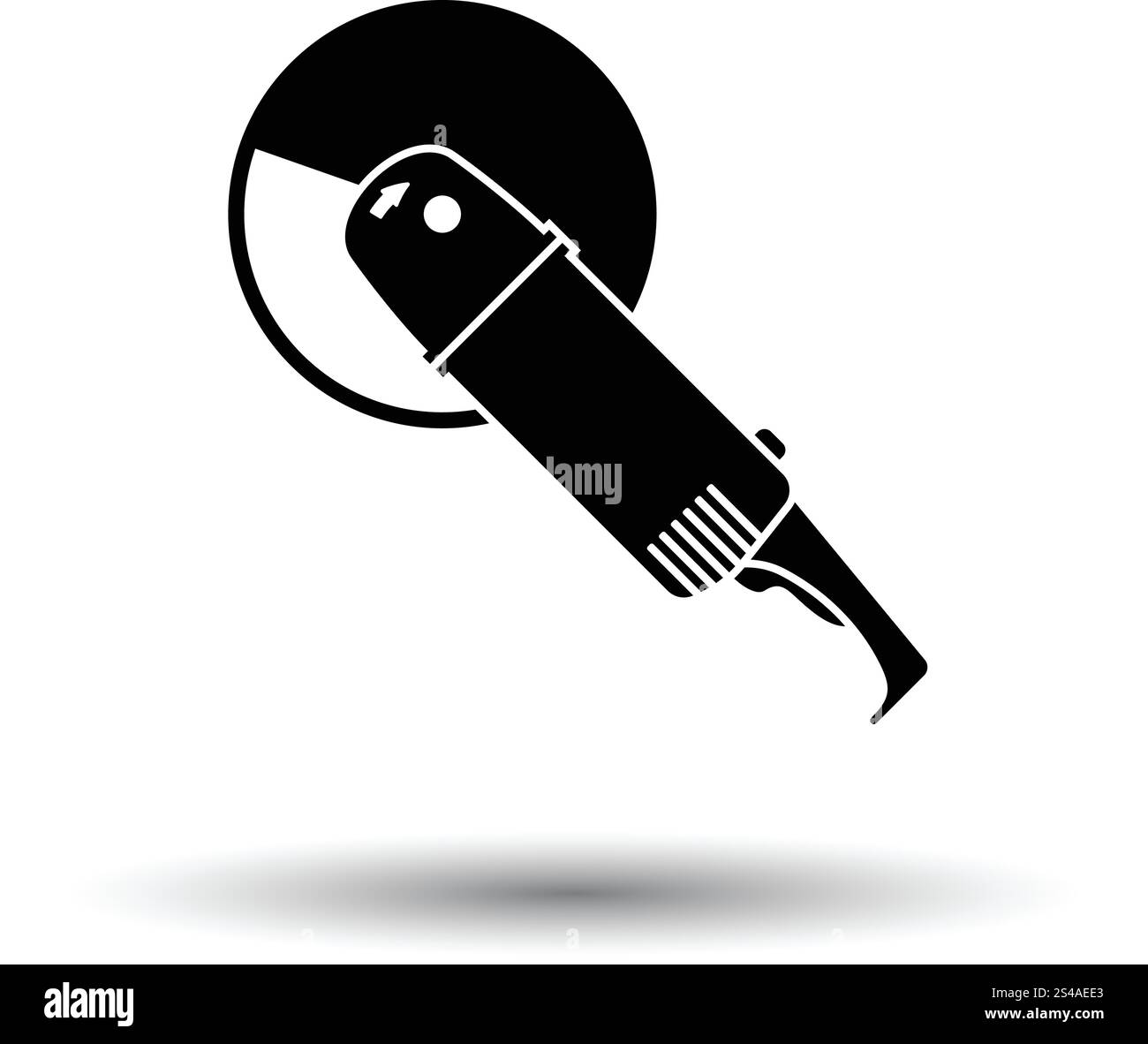 Grinder icon. White background with shadow design. Vector illustration ...