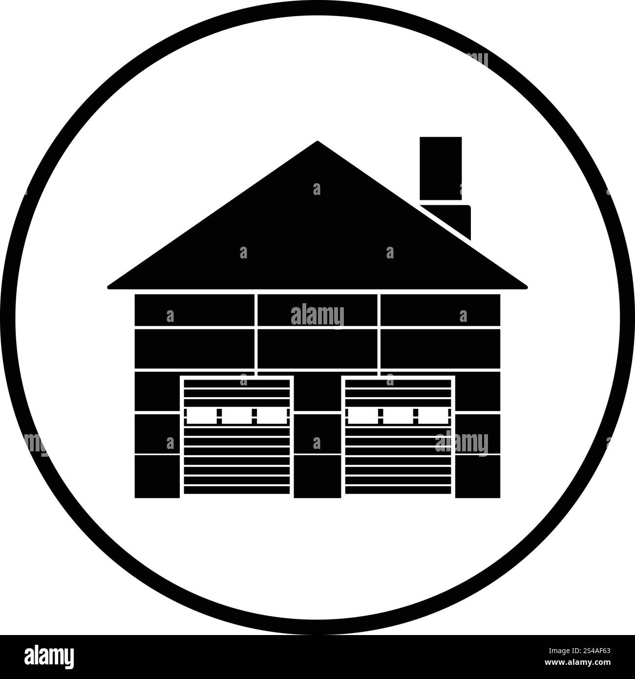 Warehouse logistic concept icon. Thin circle design. Vector ...