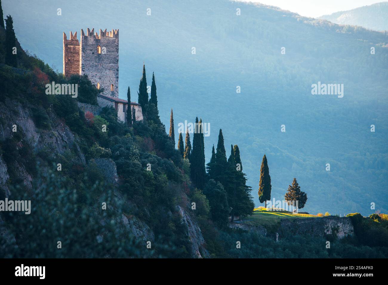 Iconic Italian Landmark: Castello di Arco and its Stunning Surroundings ...