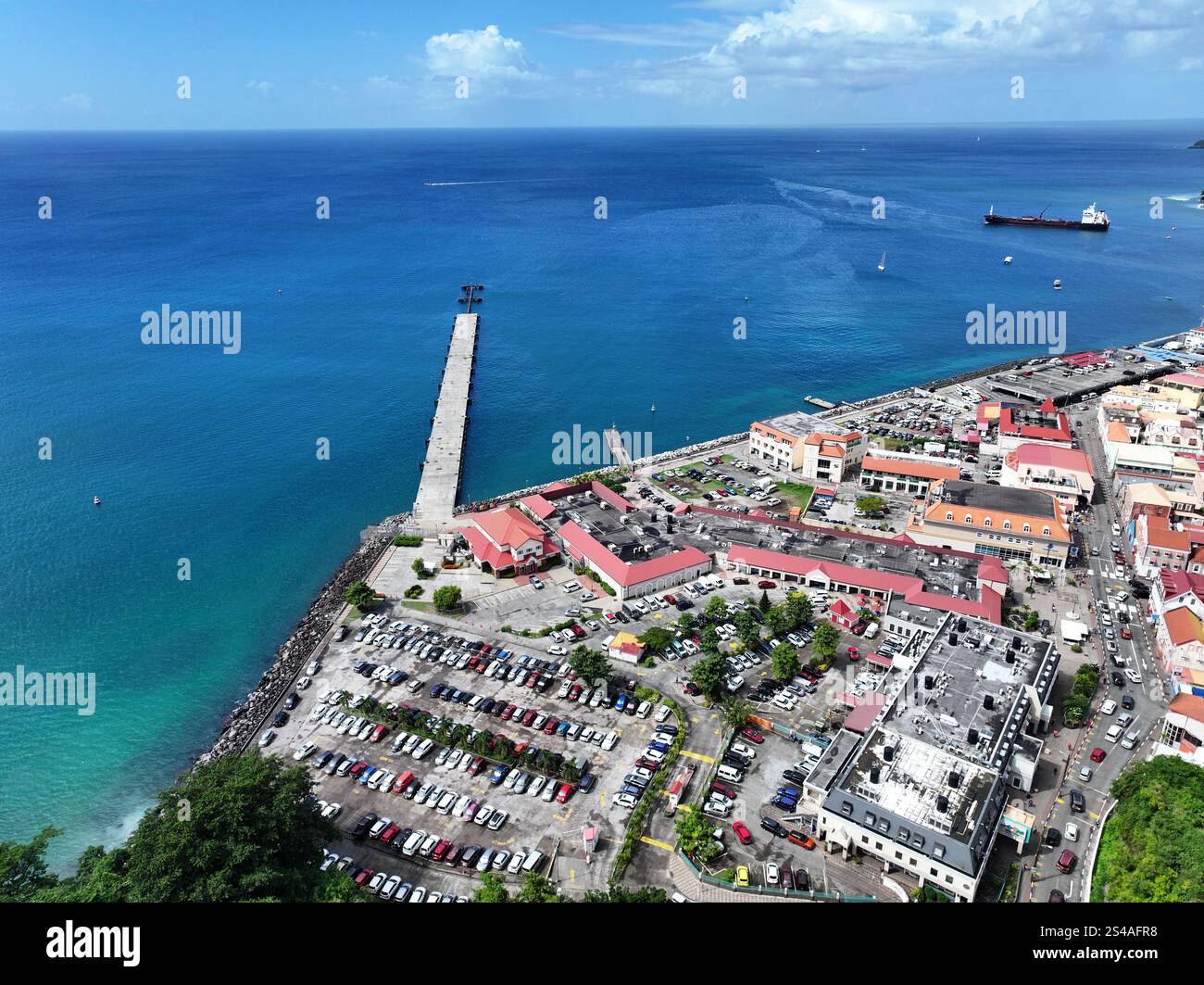 St. George's. 7th Jan, 2025. An aerial drone photo taken on Jan. 7 ...