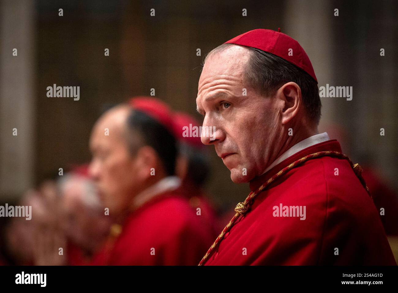 RALPH FIENNES in CONCLAVE (2024), directed by EDWARD BERGER. Credit: FILMNATION ENTERTAINMENT ...