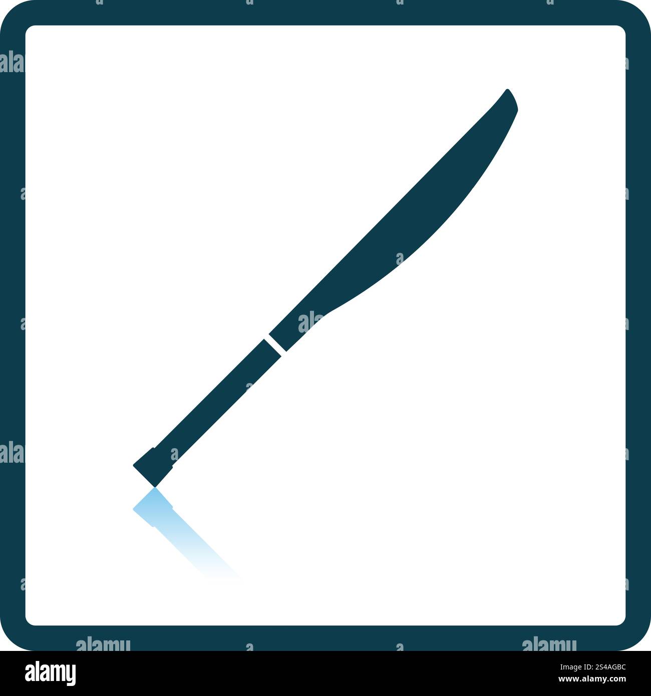 Cricket bat icon. Shadow reflection design. Vector illustration Stock ...