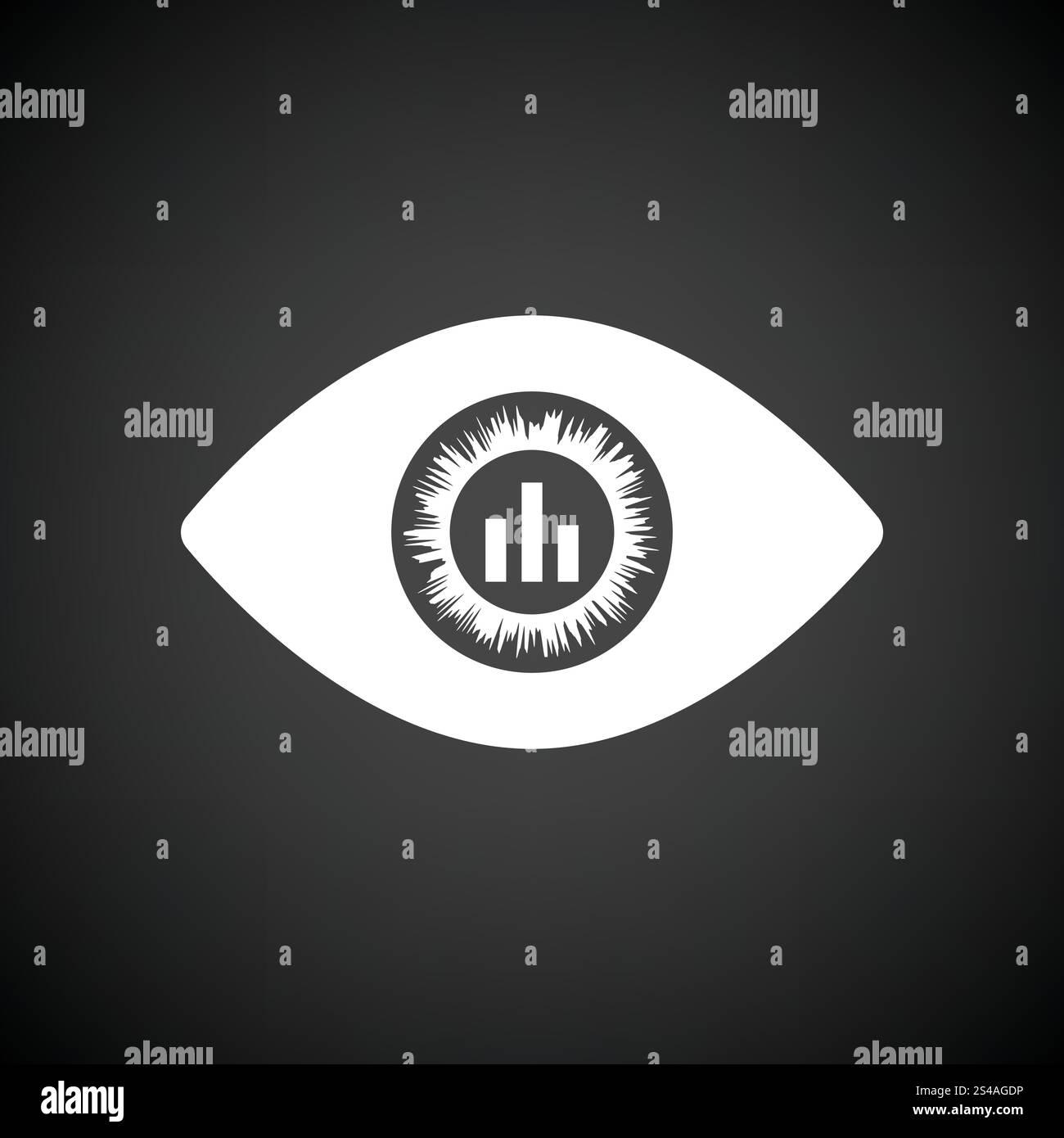 Black white eye icon Black and White Stock Photos & Images - Alamy