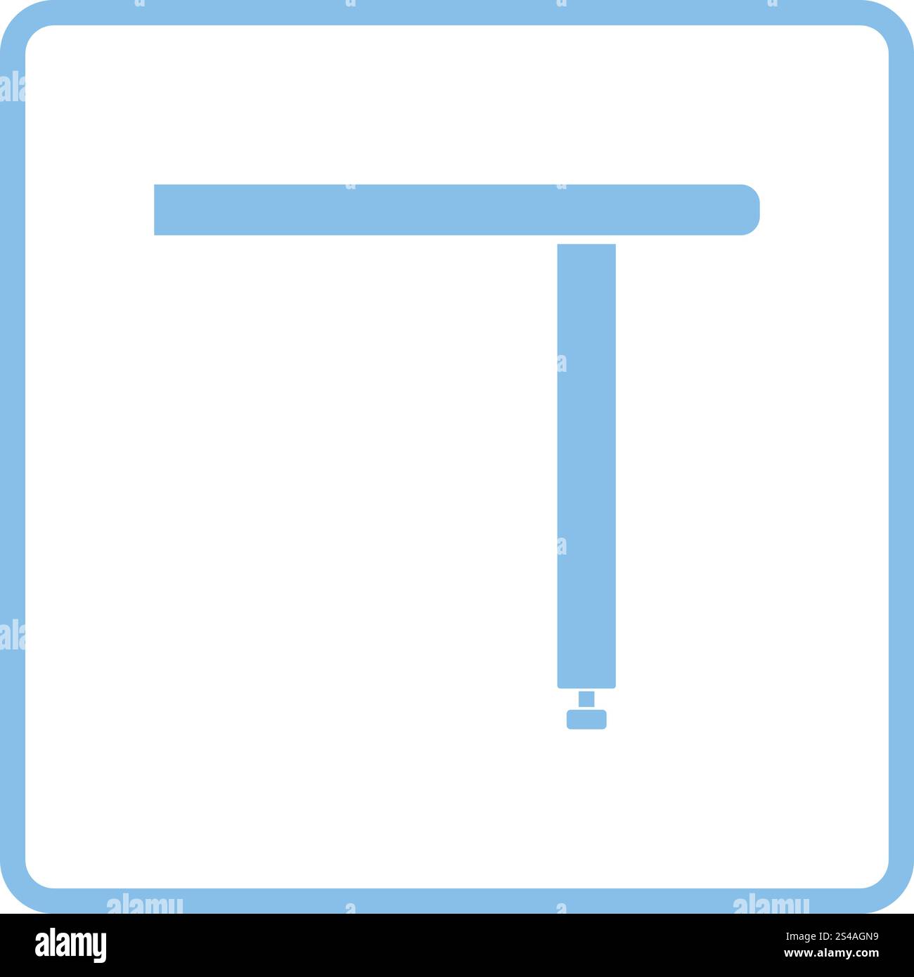 Briefing table console icon. Blue frame design. Vector illustration ...