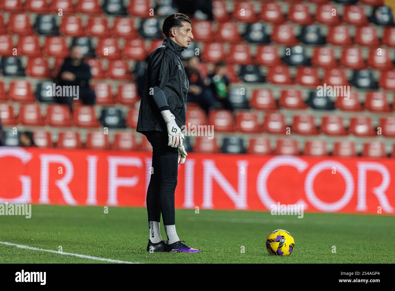 Madrid, Spain. 10th Jan, 2025. Dani Cardenas (Rayo Vallecano) seen in ...