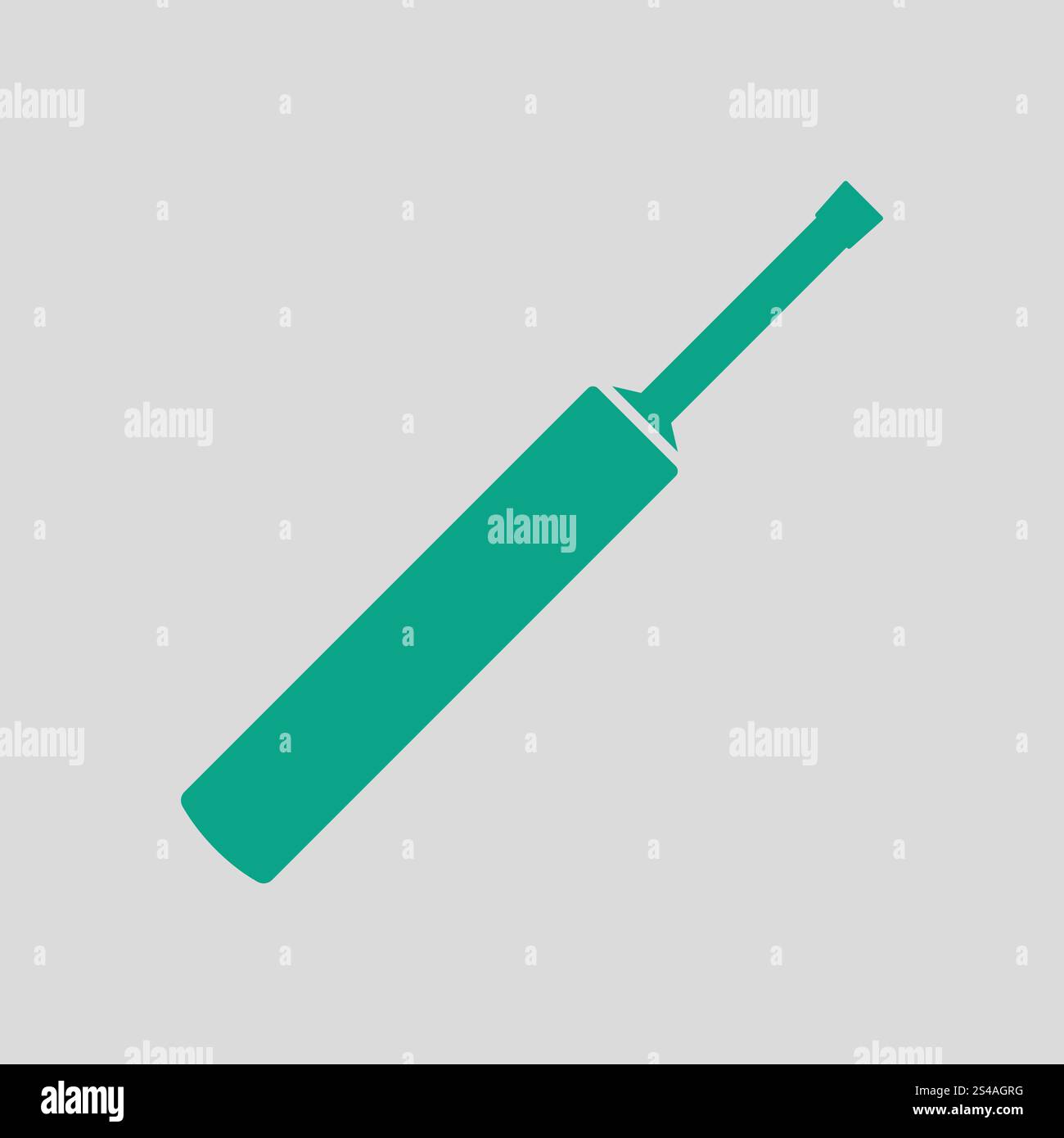 Cricket bat icon. Gray background with green. Vector illustration Stock ...