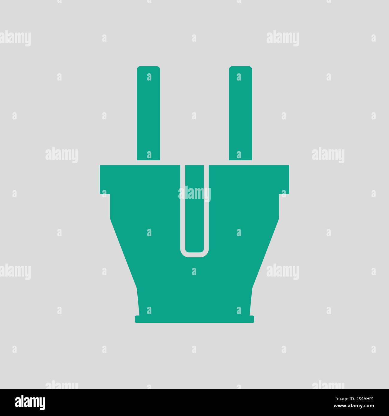Electrical plug icon. Gray background with green. Vector illustration ...