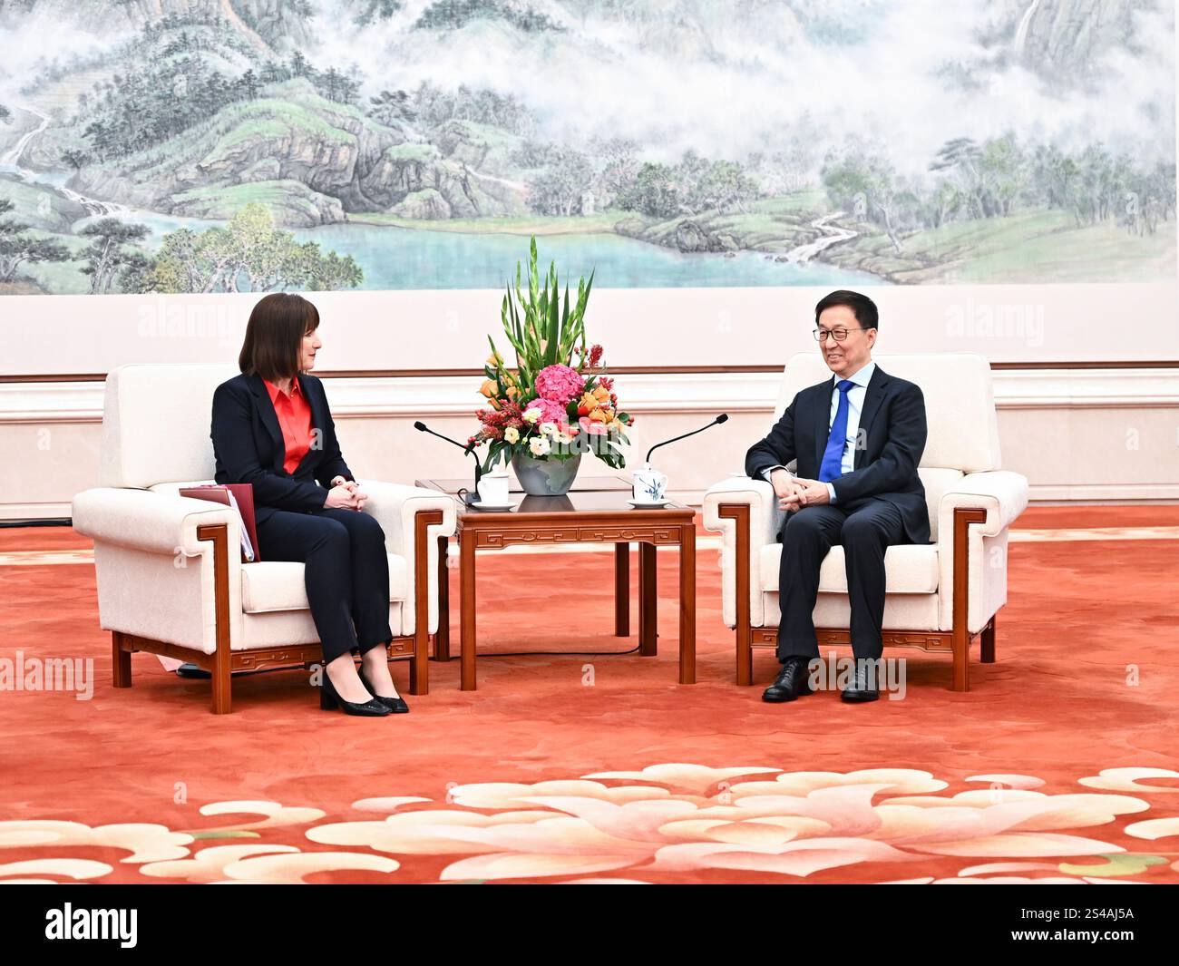 Beijing, China. 11th Jan, 2025. Chinese Vice President Han Zheng meets ...