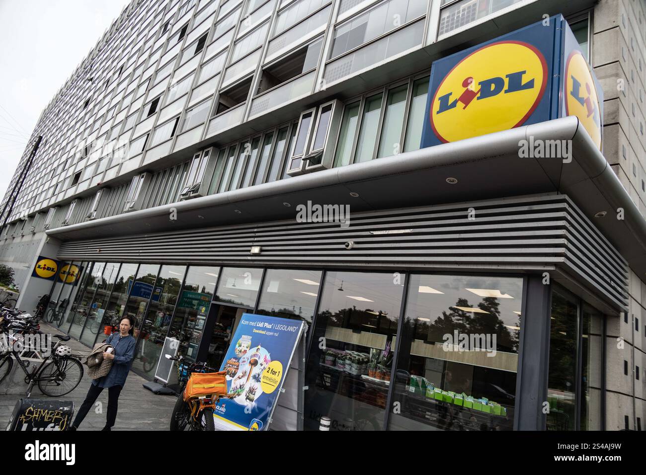 In this photo, a German Lidl discount is seen in Østerbro area Stock ...