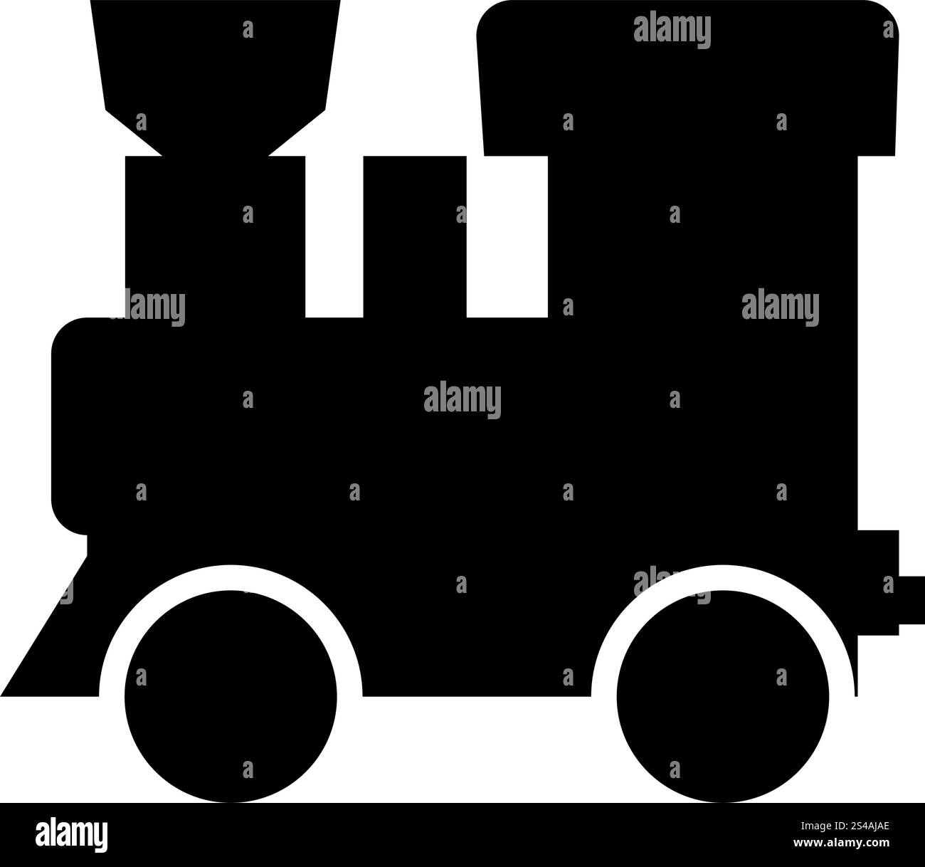 Steam locomotive - train black icon Stock Vector Image & Art - Alamy