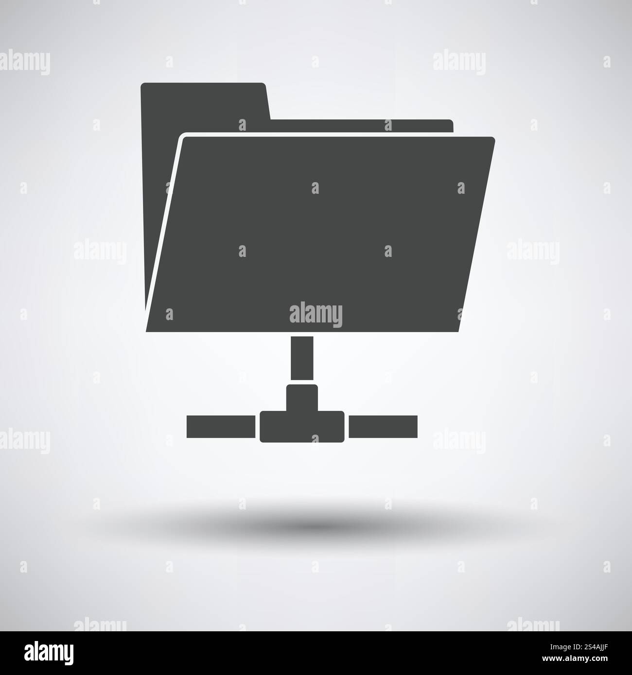 Shared folder icon on gray background hi-res stock photography and ...