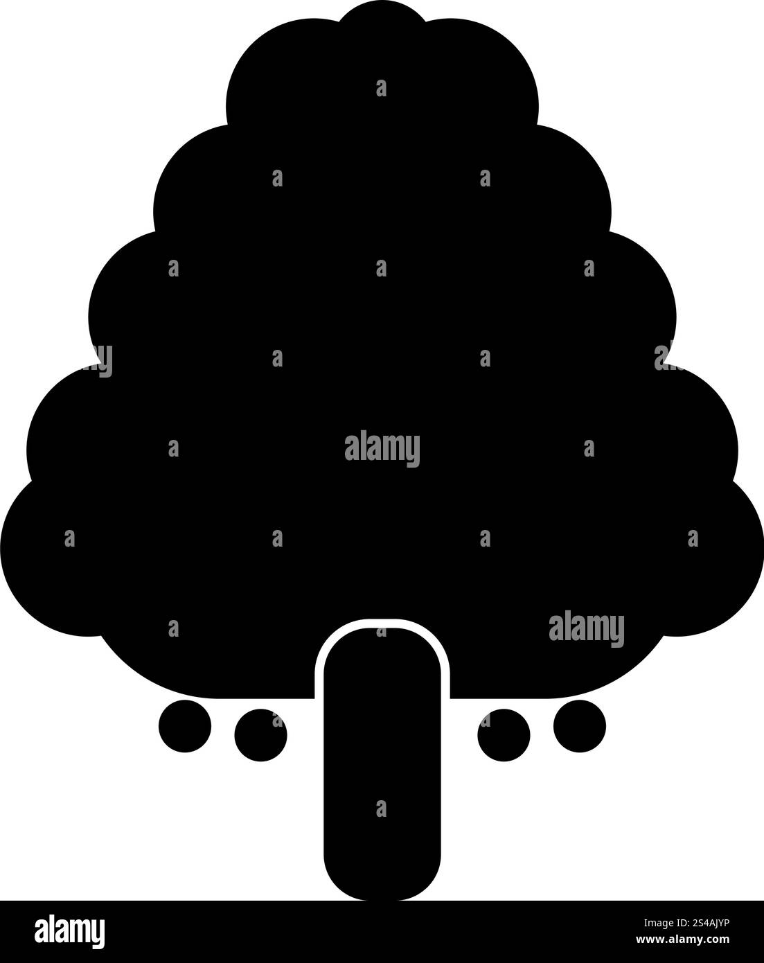 Tree with roots and fruit Stock Vector Images - Alamy