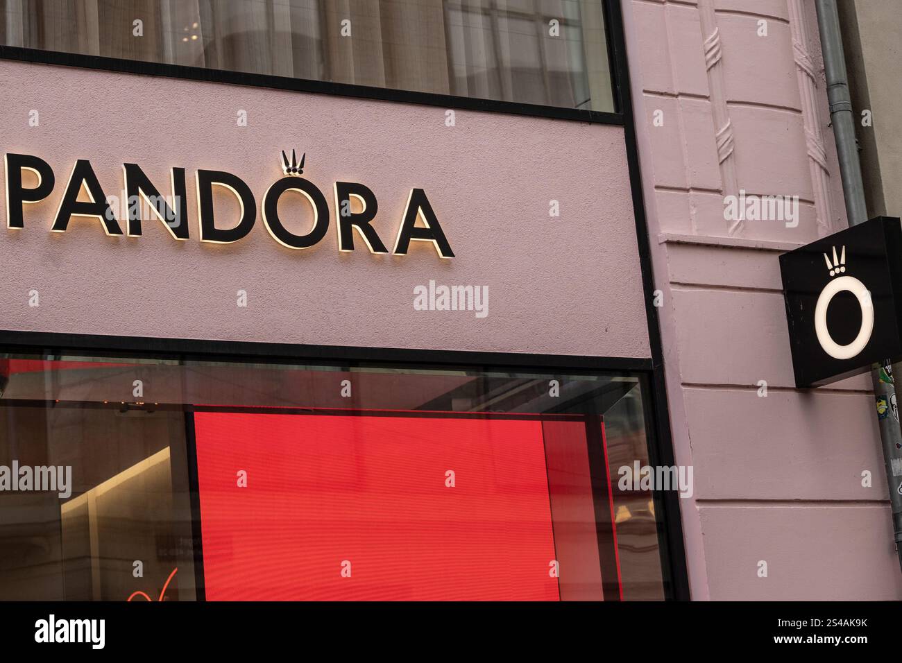 Denmark. 07th Jan, 2025. A view of the inscription of Pandora on one of ...