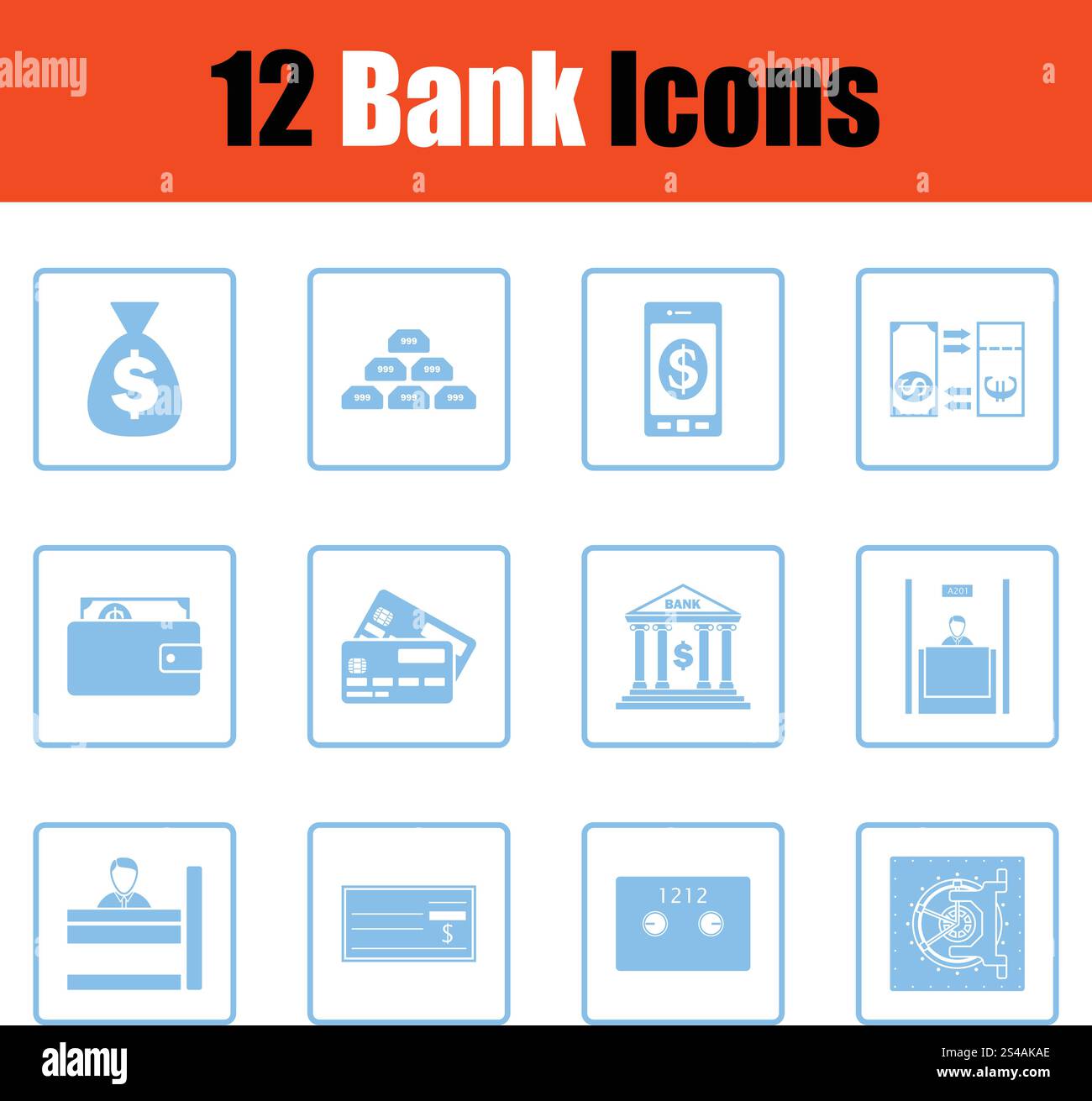 Banking frame money icons hi-res stock photography and images - Alamy