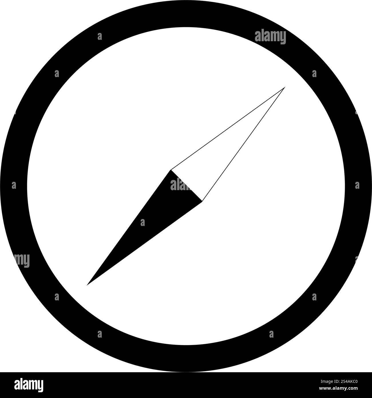Compass direction geography instrument Black and White Stock Photos ...
