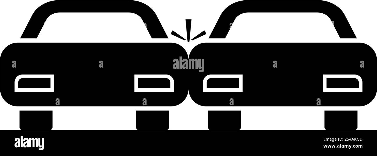 Traffic crash damaged cars Stock Vector Images - Alamy