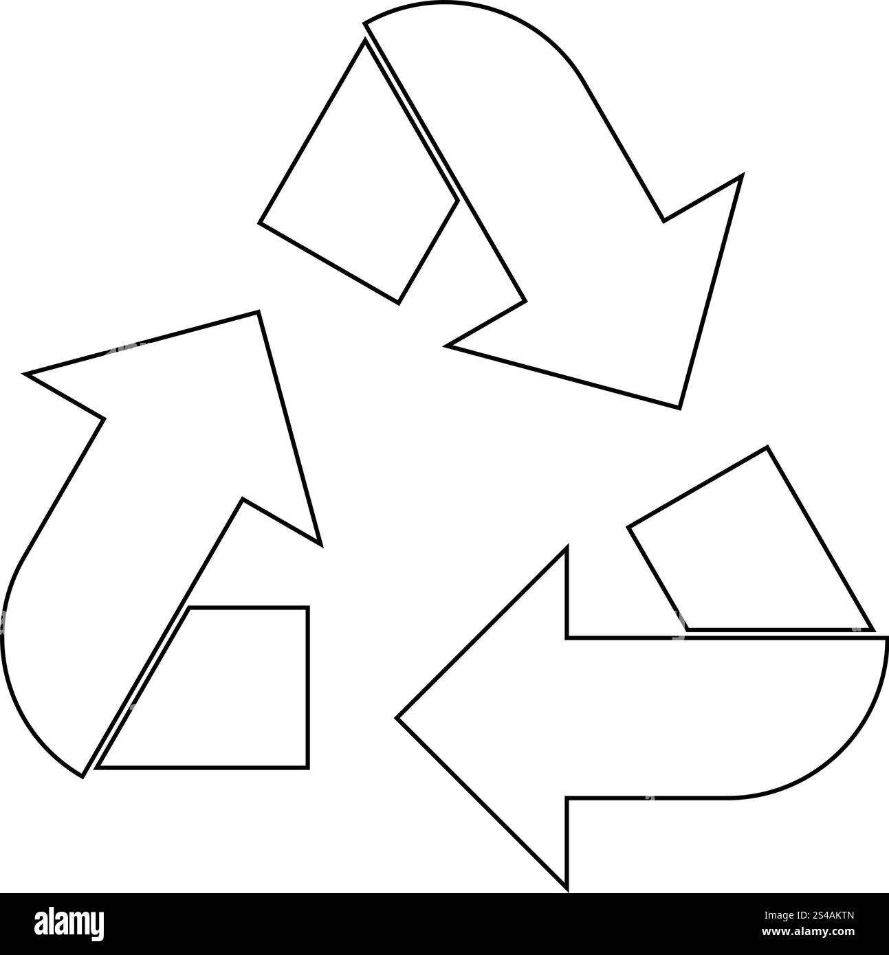 Recycling arrows in a circle icon .. Recycling arrows icon Stock Vector ...