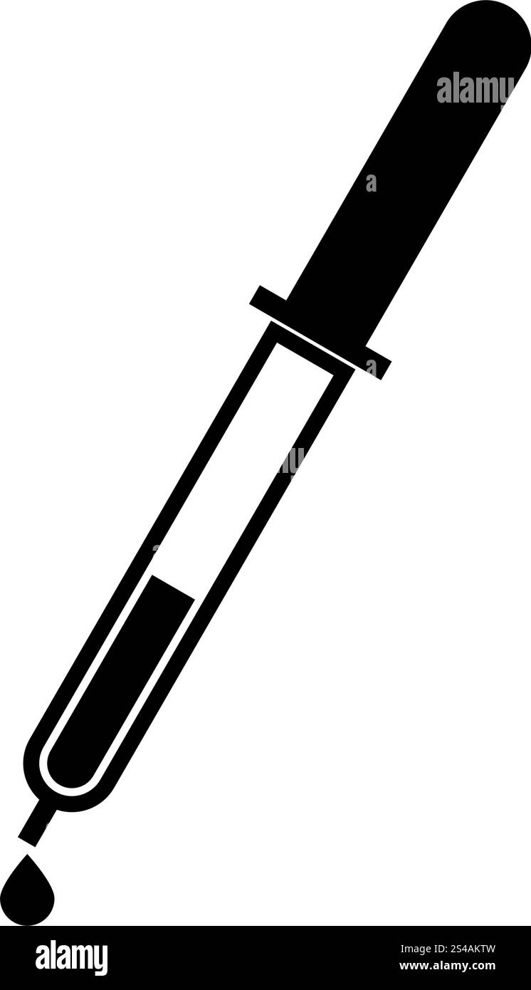 Pipette with drop icon Stock Vector Image & Art - Alamy