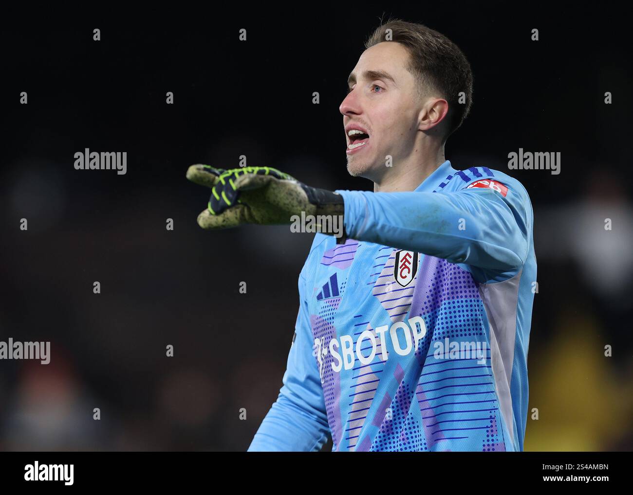 London, UK. 9th Jan, 2025. Steven Benda of Fulham during the FA Cup ...
