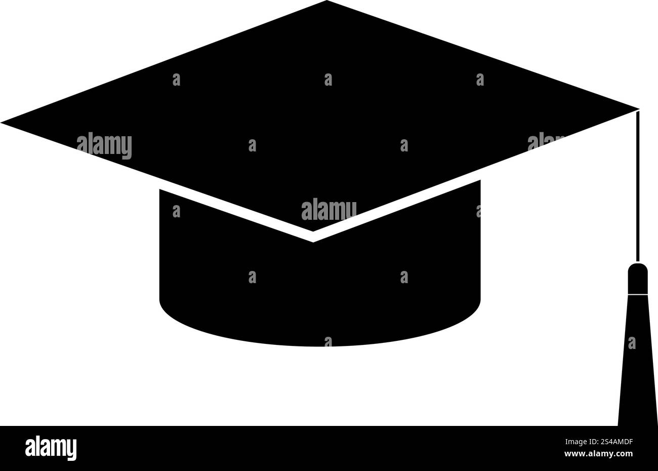 Graduation cap black icon Stock Vector Image & Art - Alamy