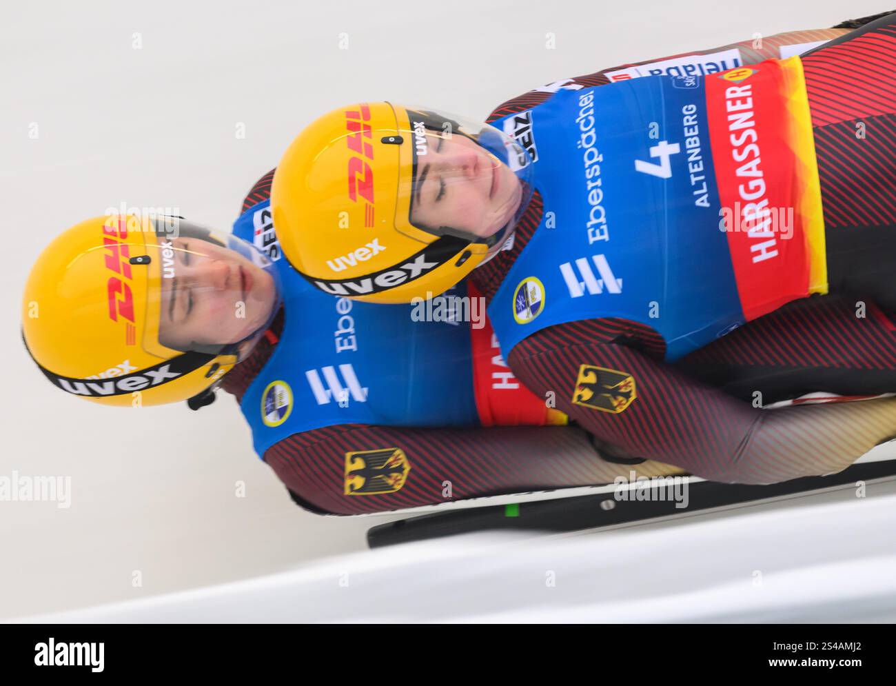 Altenberg, Germany. 11th Jan, 2025. Luge: World Cup, doubles, women ...