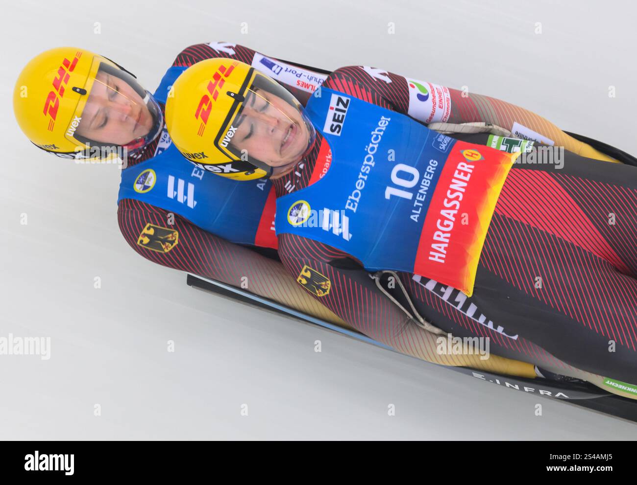 Altenberg, Germany. 11th Jan, 2025. Luge: World Cup, doubles, women ...