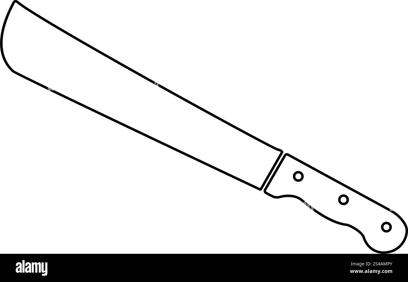 Machete blade Stock Vector Images - Alamy