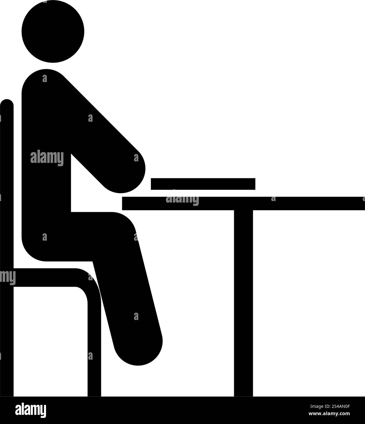 Man with notepad - stick icon Stock Vector Image & Art - Alamy