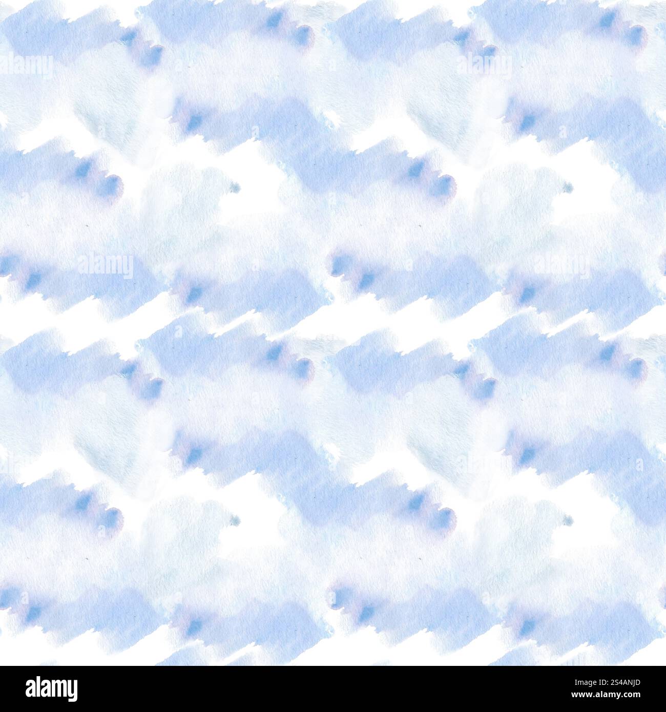 Blue watercolor cloudy texture by brush stroke in soft tones. Delicate ...