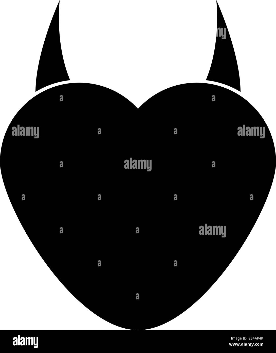 Heart devil love Black and White Stock Photos & Images - Alamy