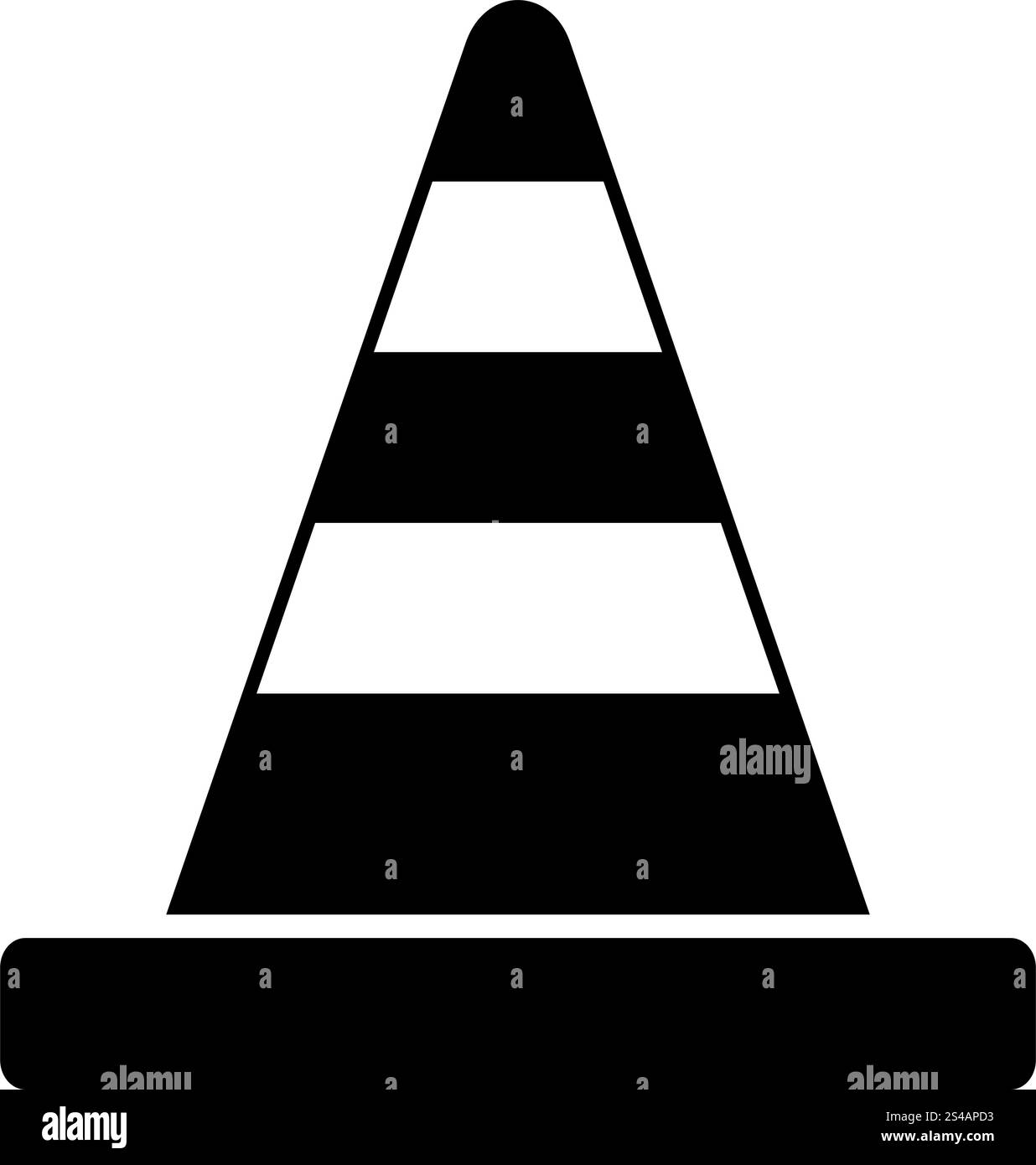 Cone construction site Black and White Stock Photos & Images - Alamy