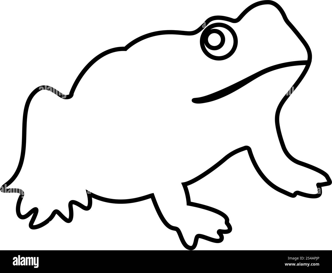 Frog black icon Stock Vector Image & Art - Alamy