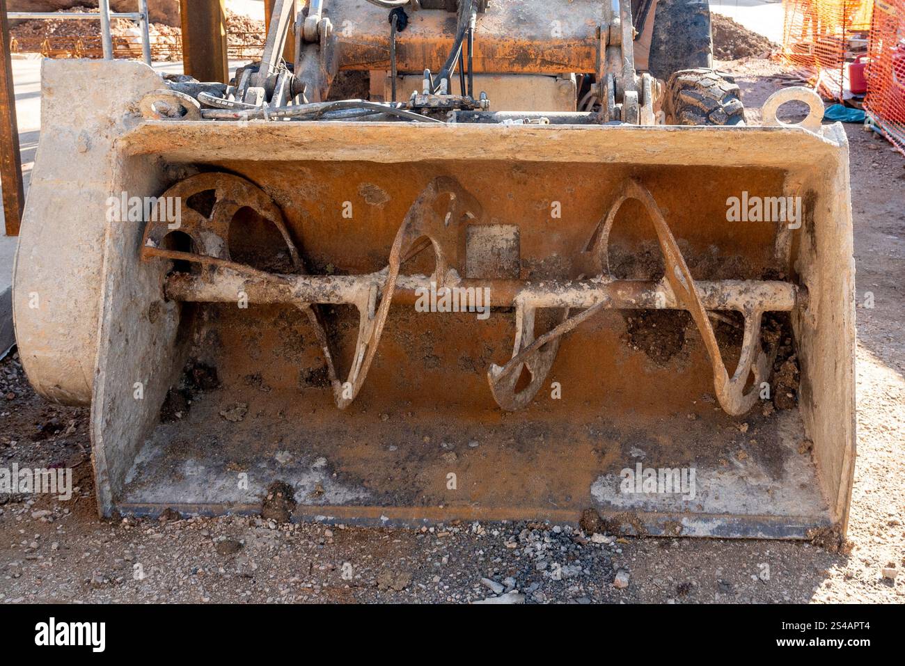 Structural Machine on Construction Site, Excavator for Excavation of ...
