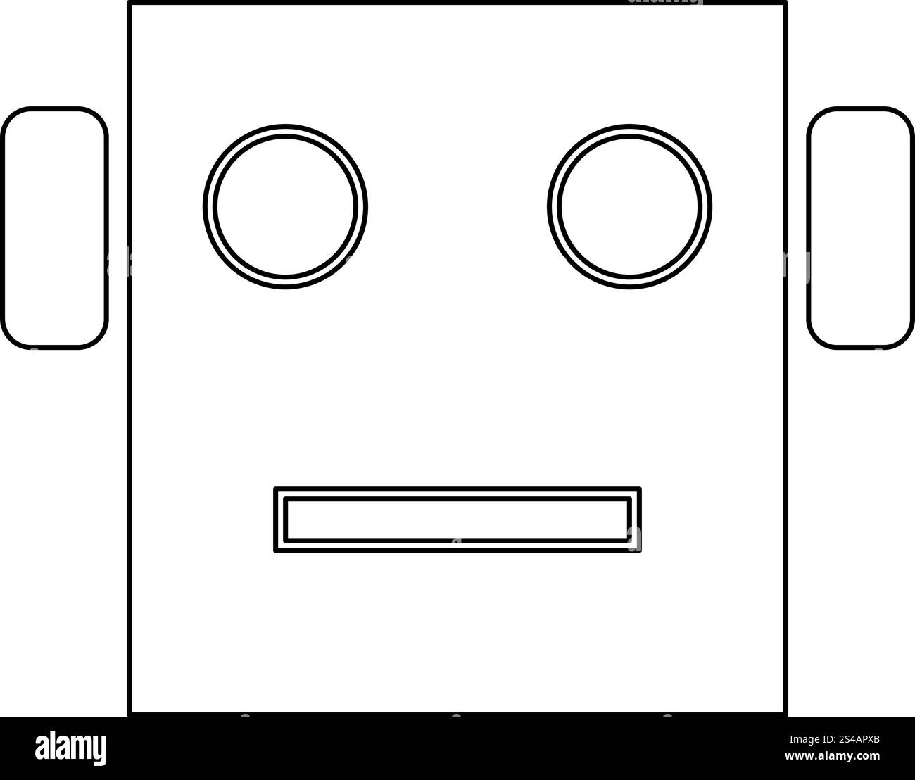 Robot head icon Stock Vector Image & Art - Alamy