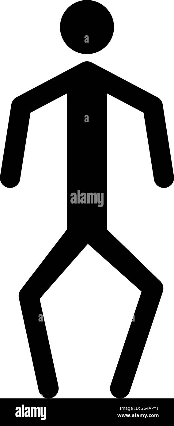 A man with crooked legs Stock Vector Image & Art - Alamy