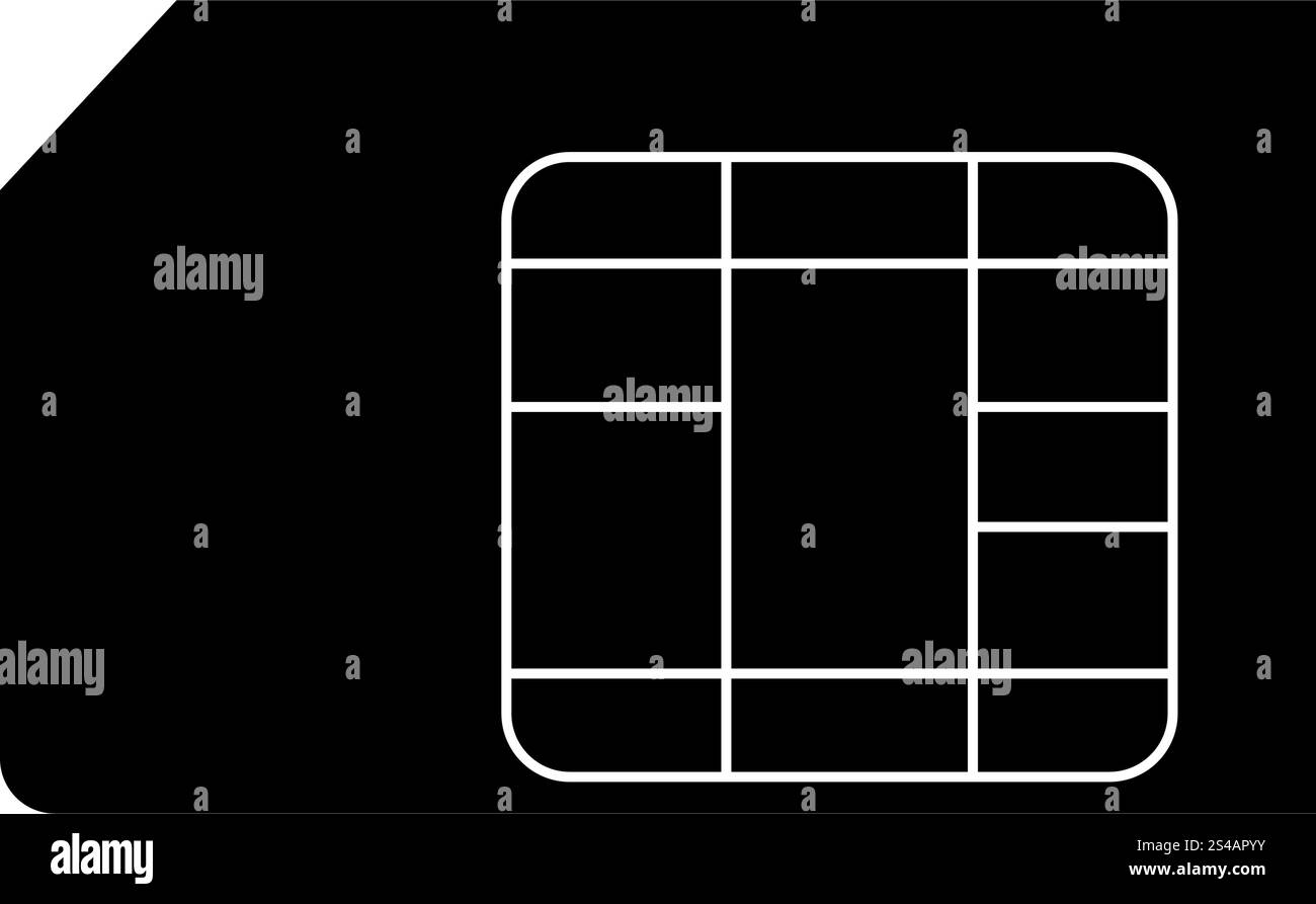 Sim card icon Stock Vector Image & Art - Alamy