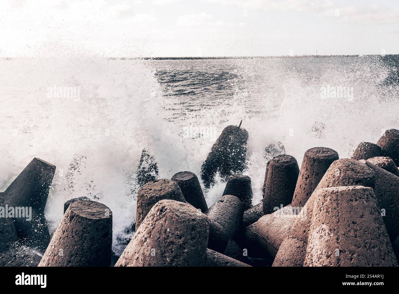 Naval Military Barriers in the Water Against Ship Attack Stock Photo ...