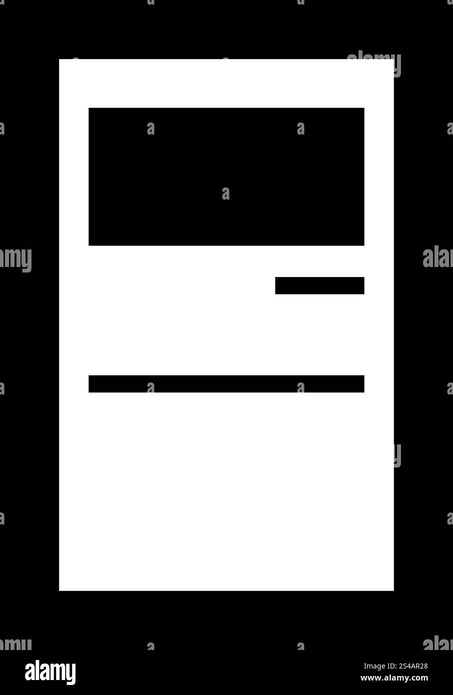 Service terminal it is black icon . Simple style .. Service terminal it ...