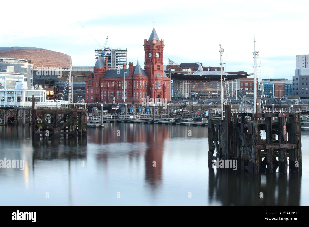 January 6 2025, Cardiff Bay, Wales - A photograph of Cardiff Bay at ...