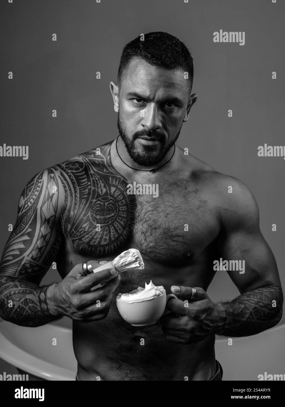 Bearded man - vintage barber. Portrait of stylish man beard. Barber ...