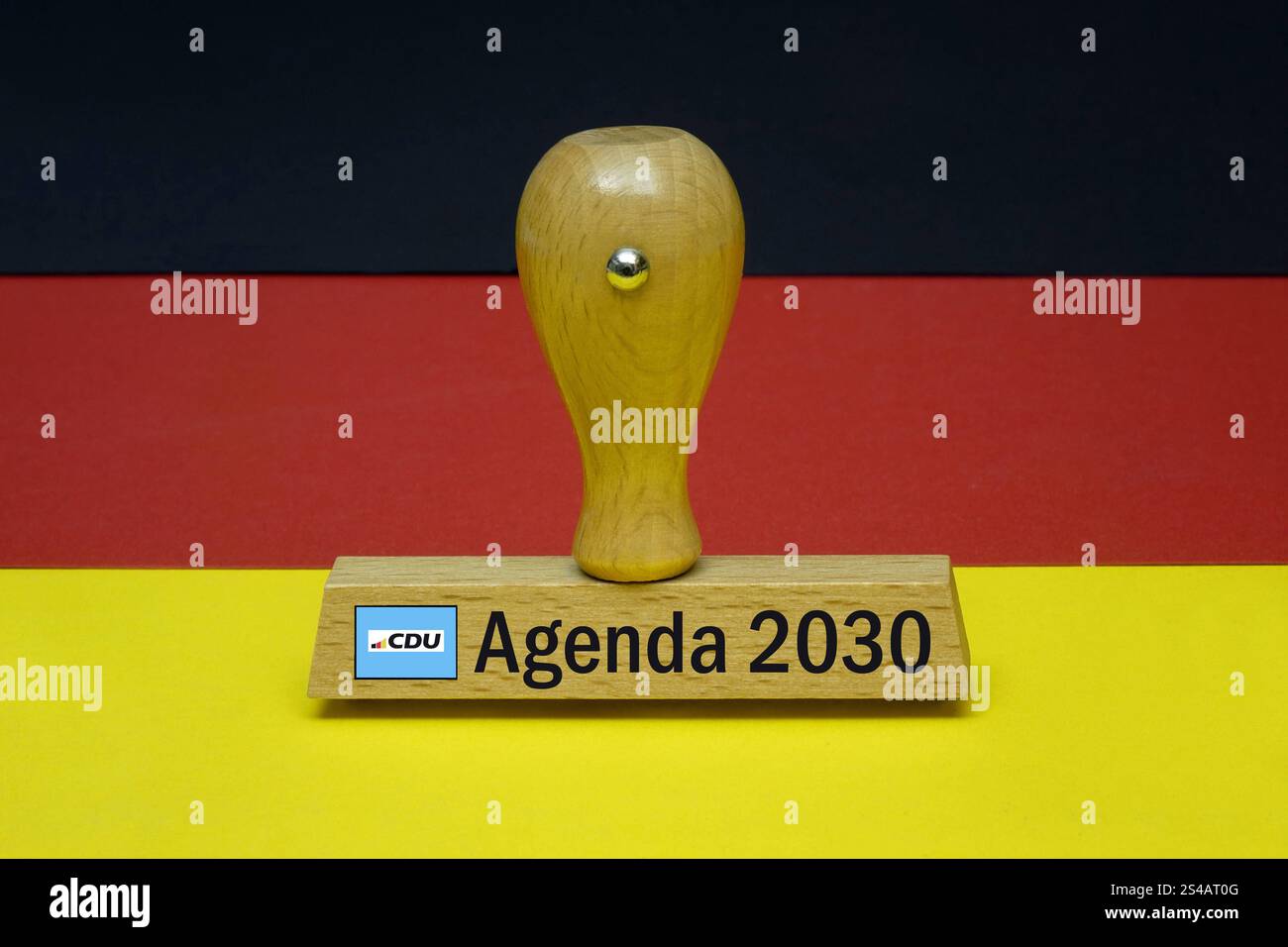 Stempel mit CDU-Logo und Agenda 2030 Stempel mit CDU-Logo und Agenda ...