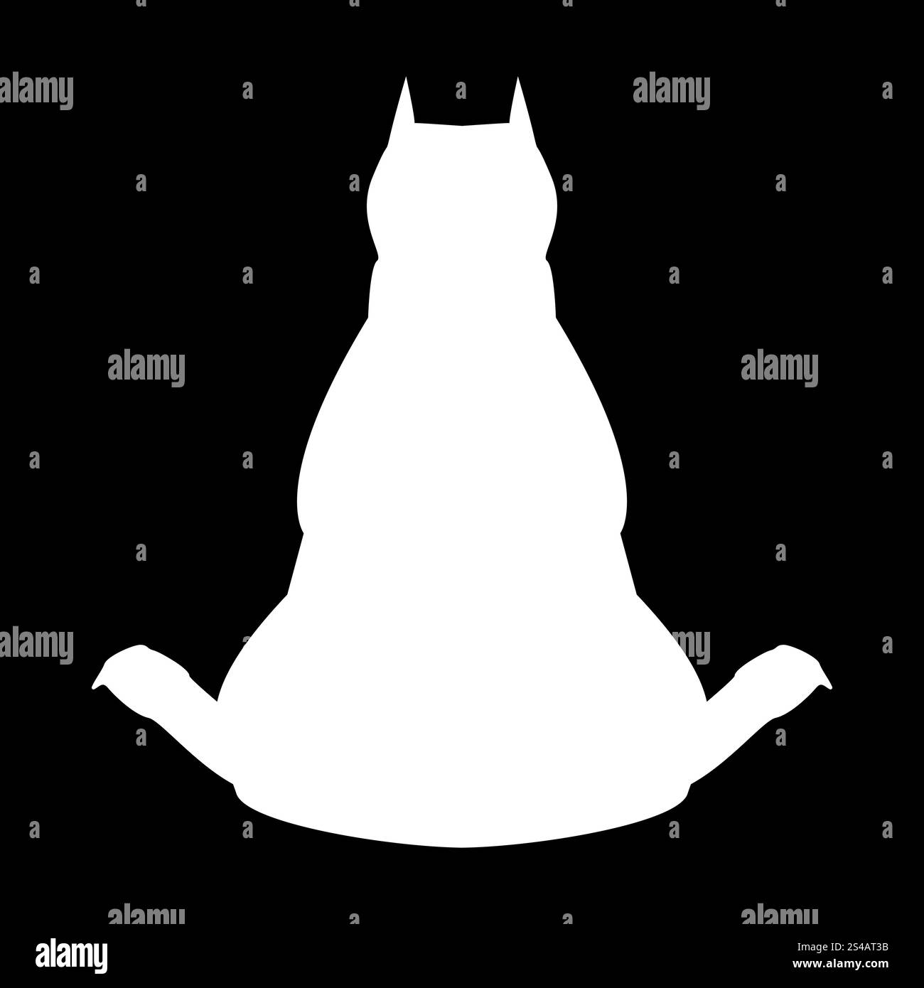 Cat from back Black and White Stock Photos & Images - Alamy