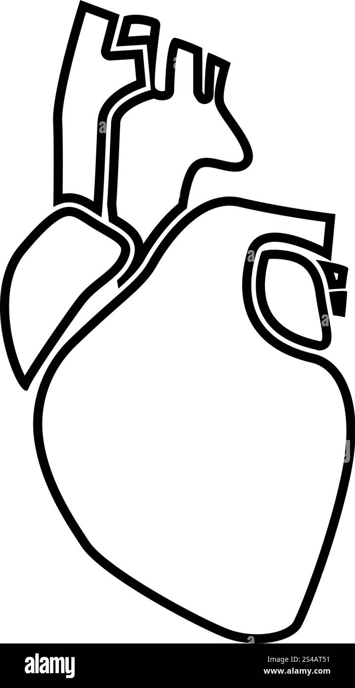 Human heart icon Stock Vector Image & Art - Alamy