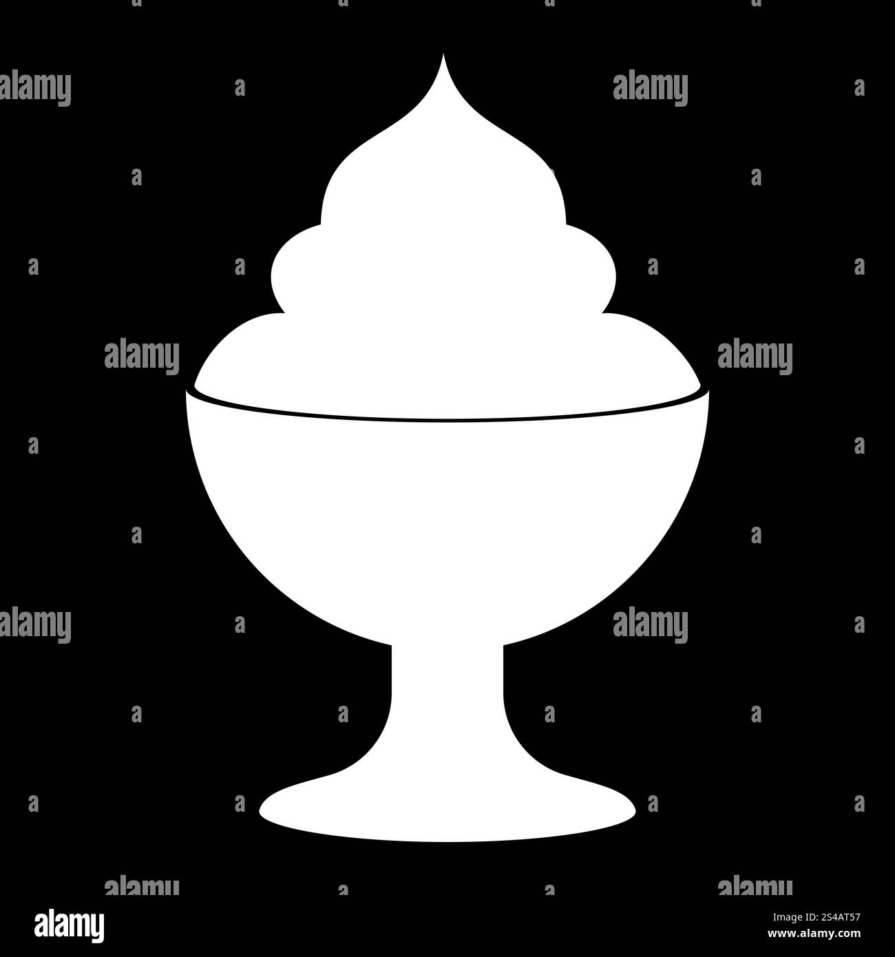 Cherry ice cream whipped Black and White Stock Photos & Images - Alamy